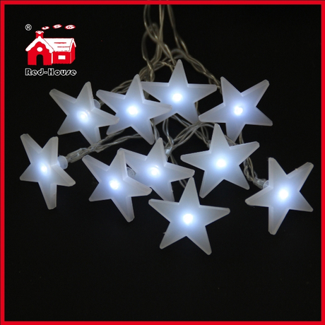 LED Star Battery Light White Star Pendant Customized 10L Battery ...