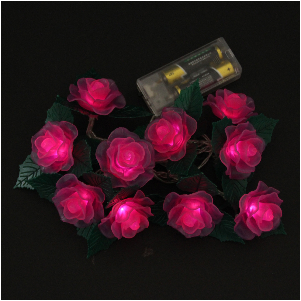LED Lights LED Battery Light Rose String Light Christmas Holiday ...