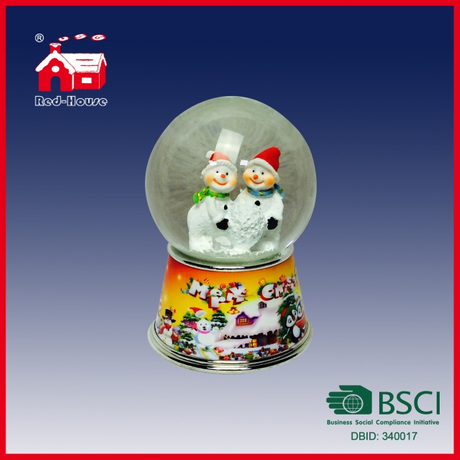 Christmas Snowman Figures Water Globe with Blowing Snow for Holiday ...
