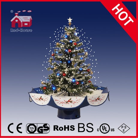 (18030U075-BS) 2016 Snowing Christmas Tree with Umbrella Base from ...