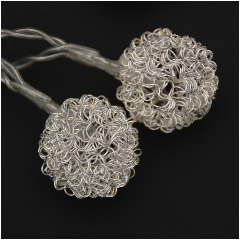 Metal LED Color Ball Pendant Decorative Light String Holiday Decoration ...